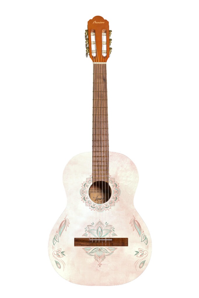 Lotus Mandala Travel Classical Guitar®️ – Bamboo